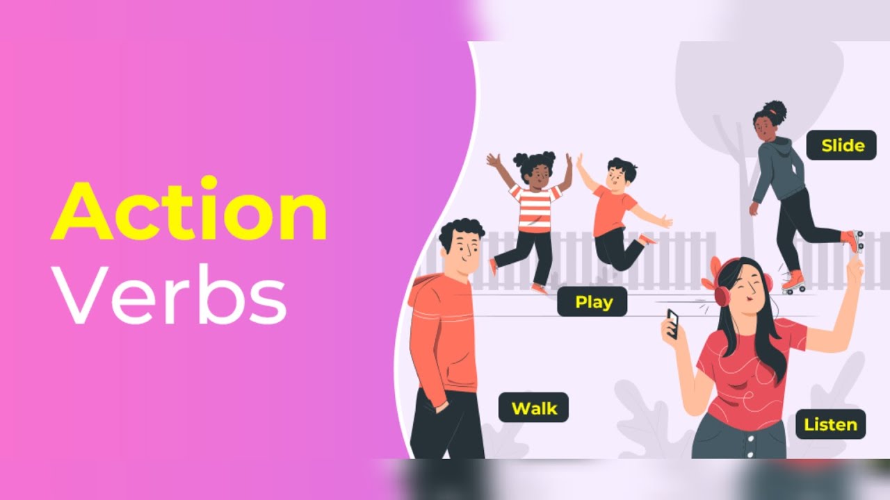 50 Action words - Verbs | Daily life English vocabulary with pictures ...