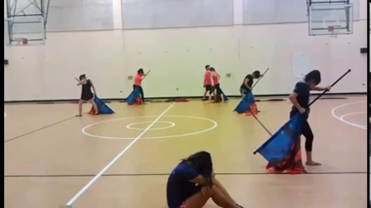 2016 TECA Winter-Guard Practice (H. M. King High School) - YouTube