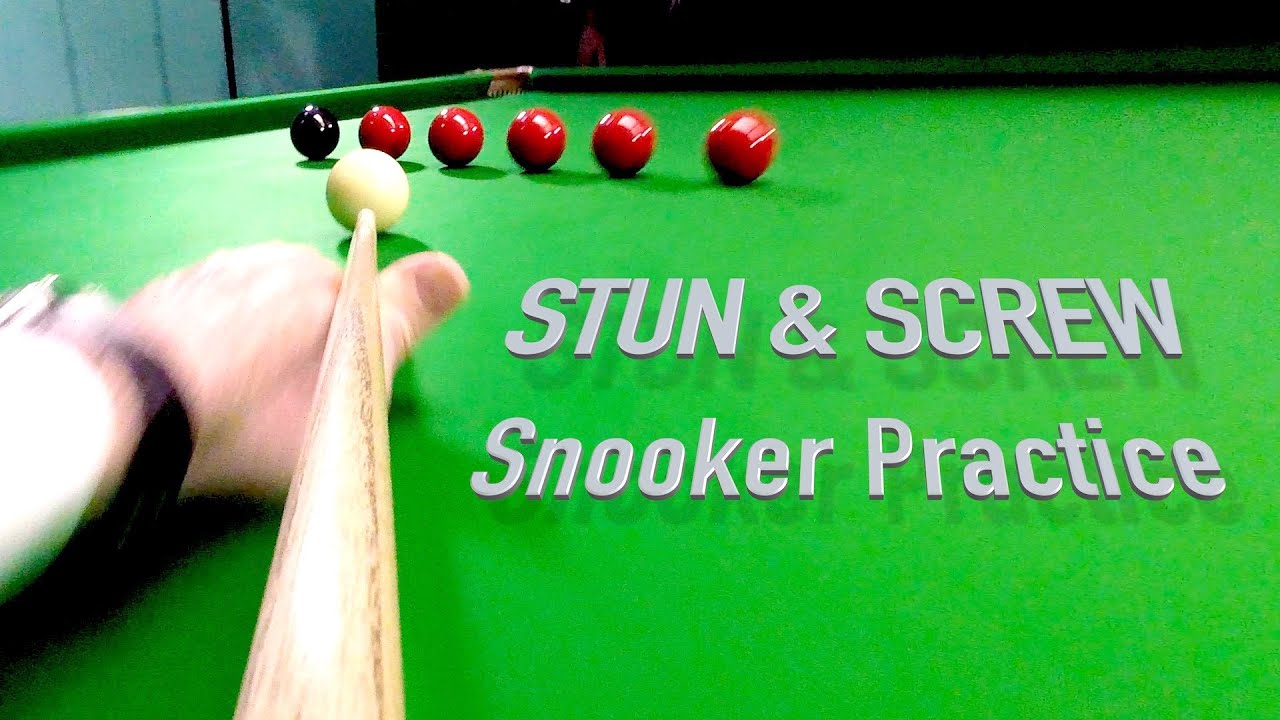 134. Stun & Screw Snooker Practice - YouTube