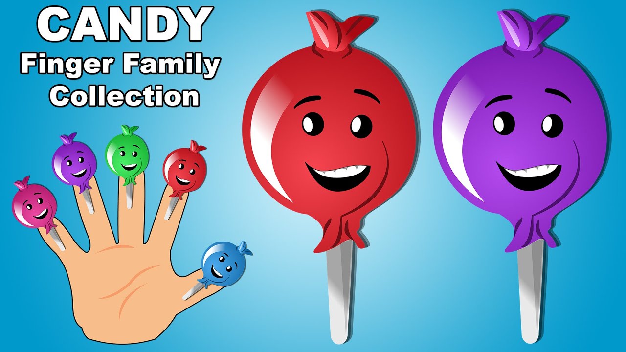 CANDY Finger Family Collection | Finger Family Cartoon Nursery Rhymes ...