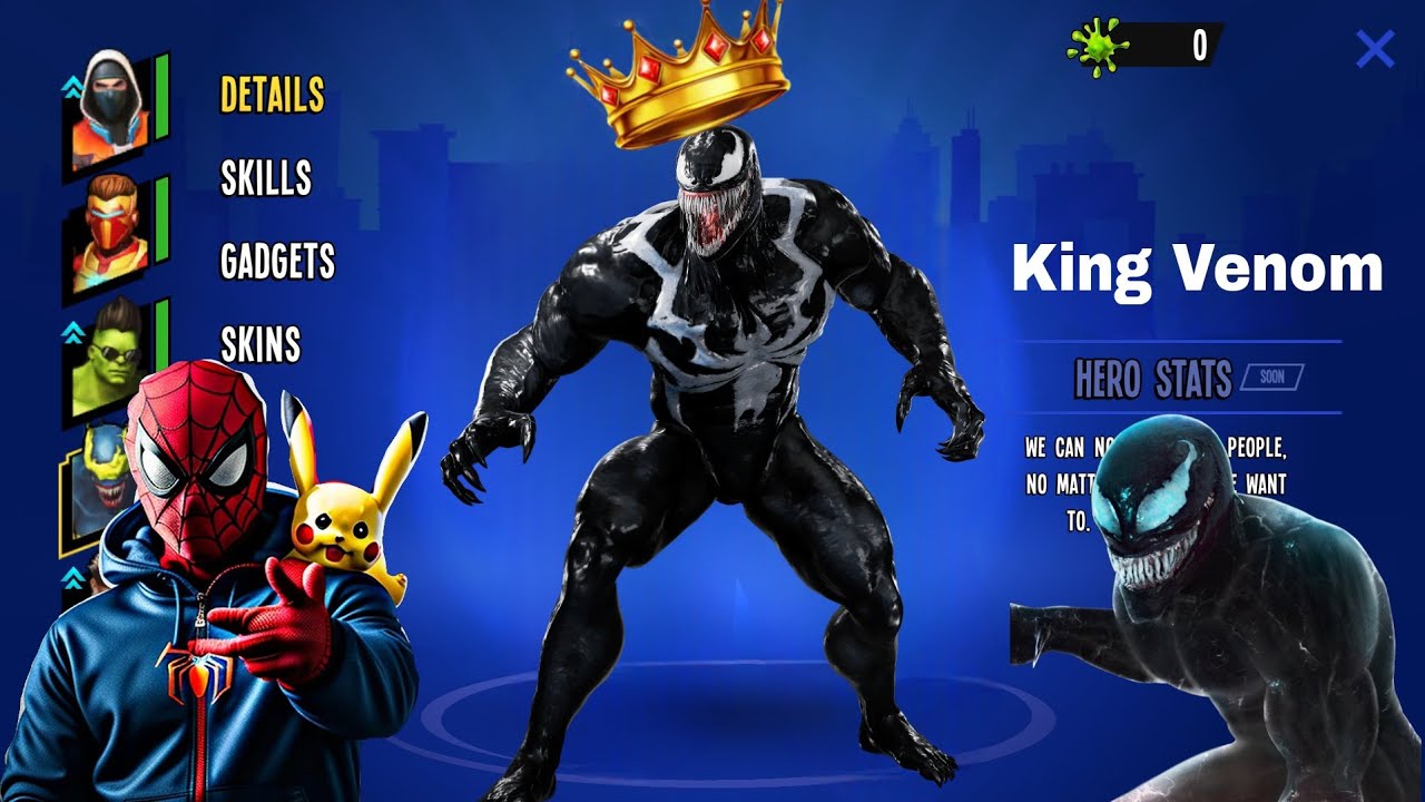 Spider Fighter 3 : King Venom Dance to enemy 🤩 Premium Venom king 💲 - YouTube