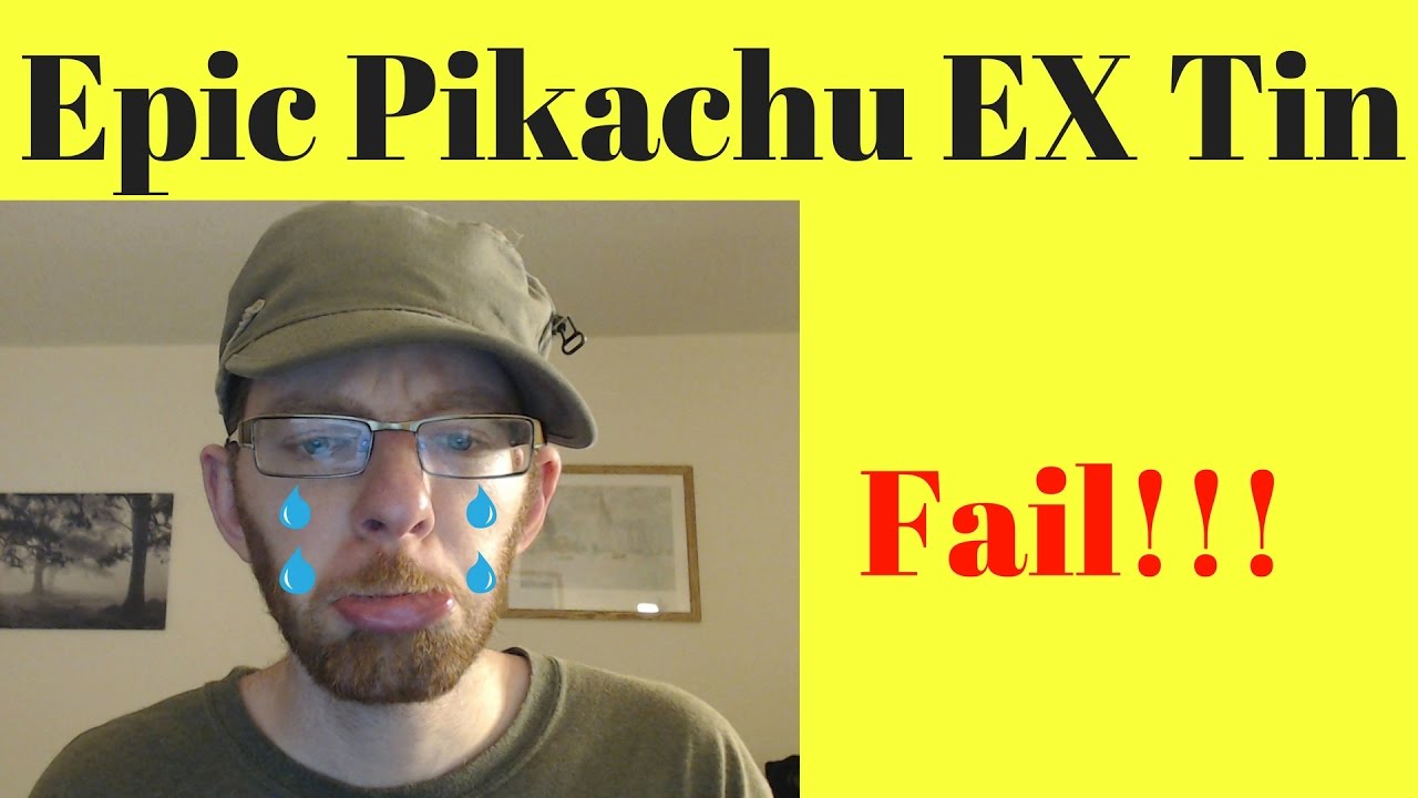 Epic Pikachu EX Tin Fail!!! - YouTube