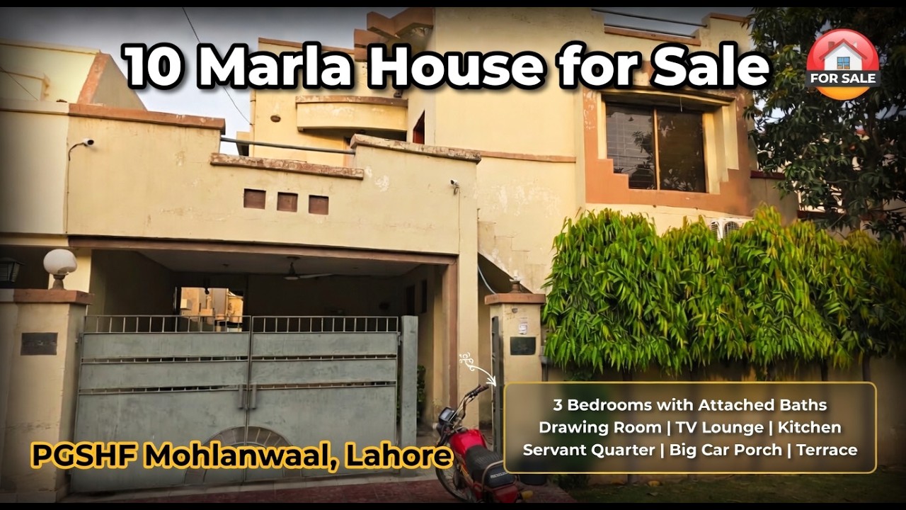 10 Marla House for Sale in PGSHF Mohlanwaal Lahore | Modern House on ...