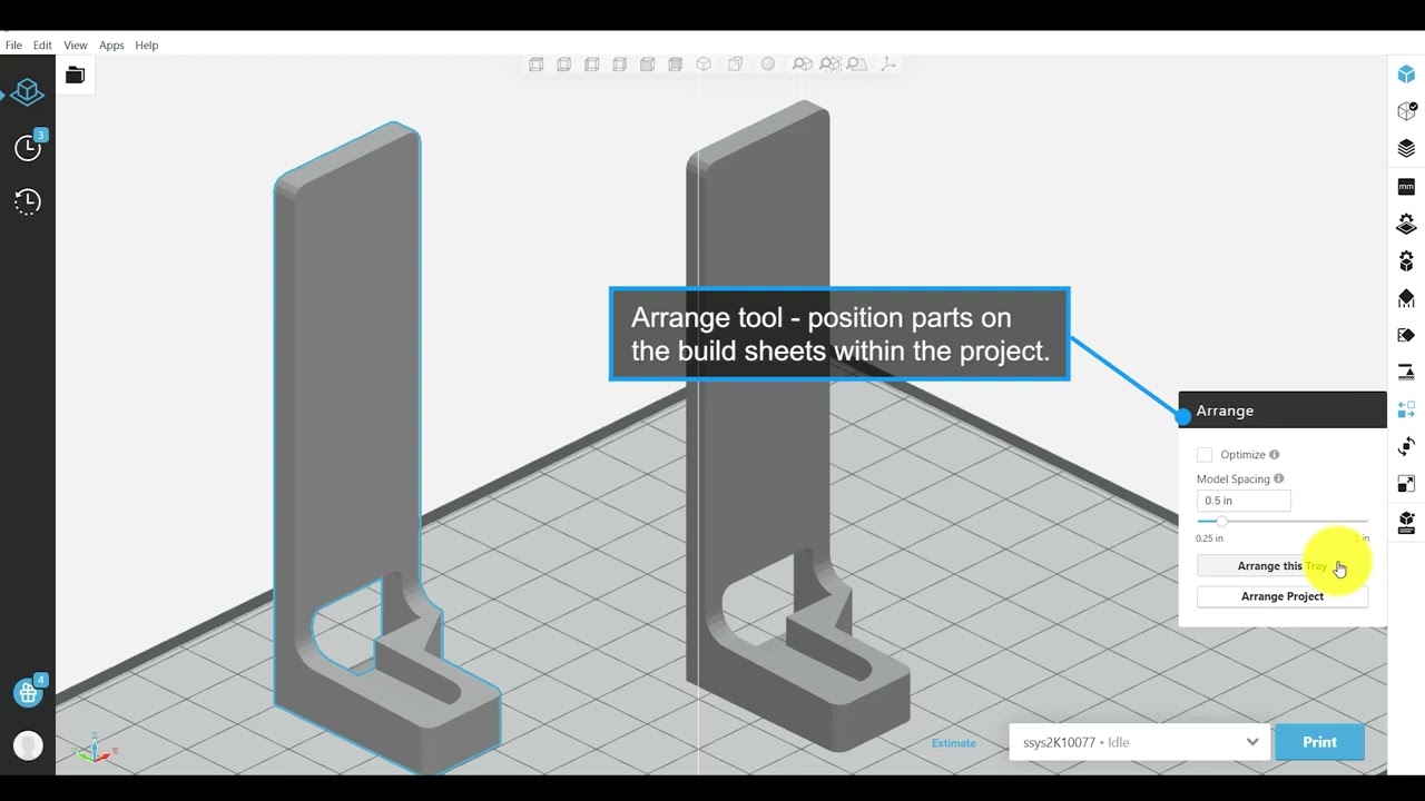 Stratasys Academy | GrabCAD Print – Getting Started: User interface ...