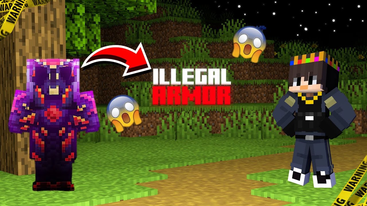 I MADE ILLEGAL ARMOR IN MINECRAFT SURVIVAL WORLD - YouTube