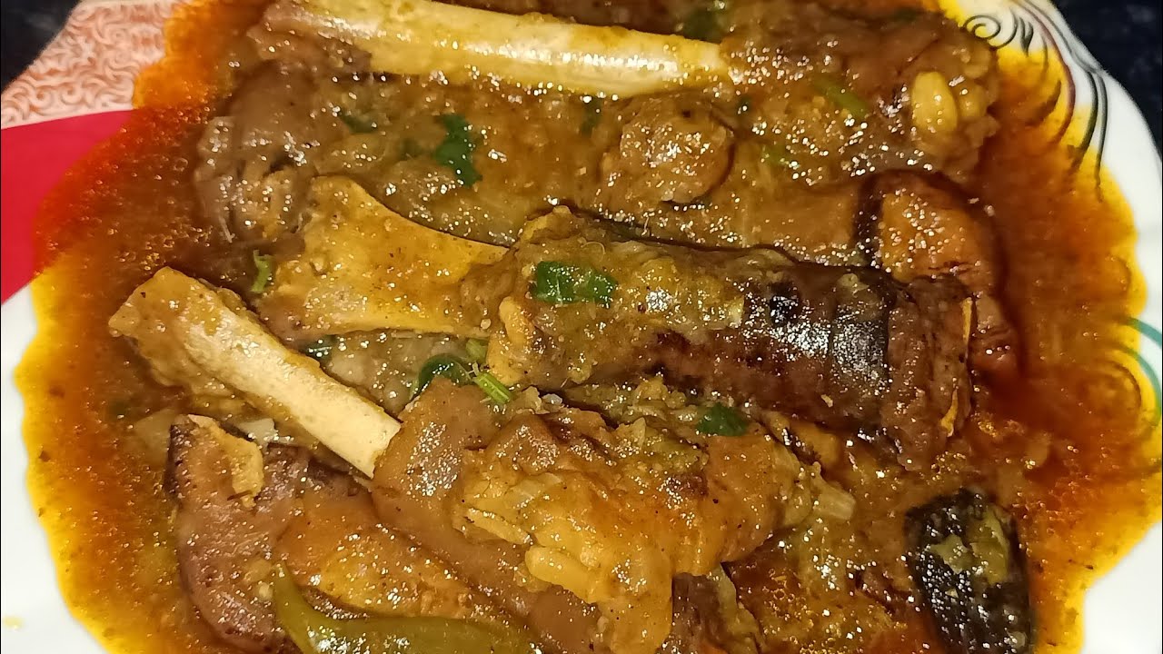 मटन पाया रेसिपी how to make maton 🍗 leg recipe बकरे का पाया बनाने का ...