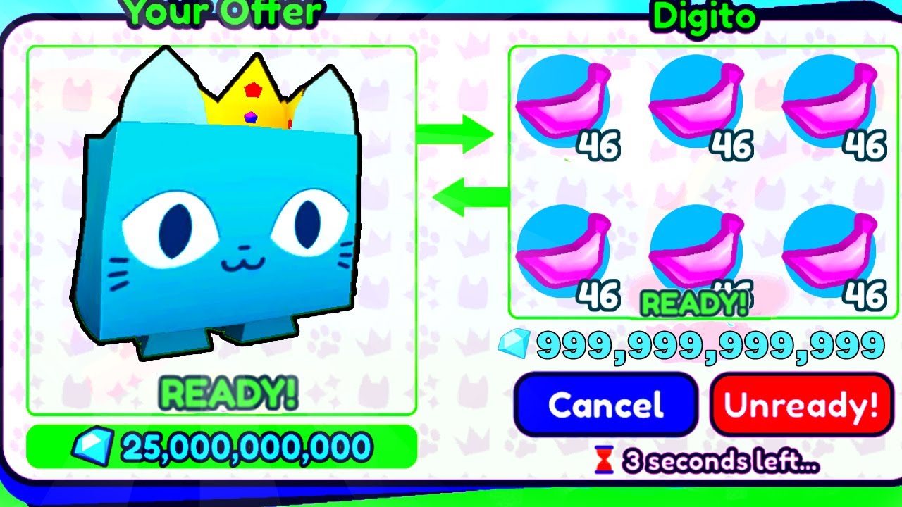 Trading *NEW* HUGE CROWN CAT for this.. | Pet Simulator X Shiny Update ...