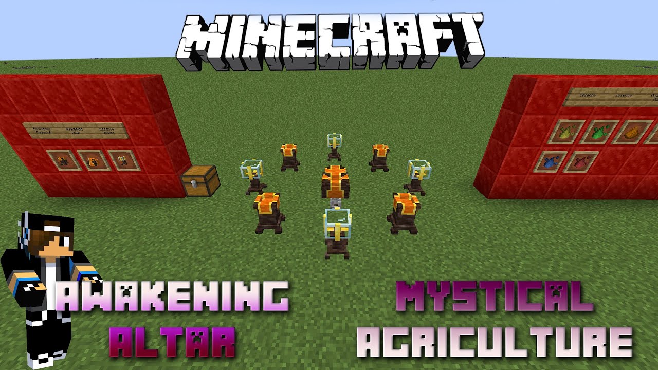 Awakening Altar 🍎🪴🍋 Minecraft Mystical Agriculture Tutorial 🍎🪴🍋 Deutsch ...
