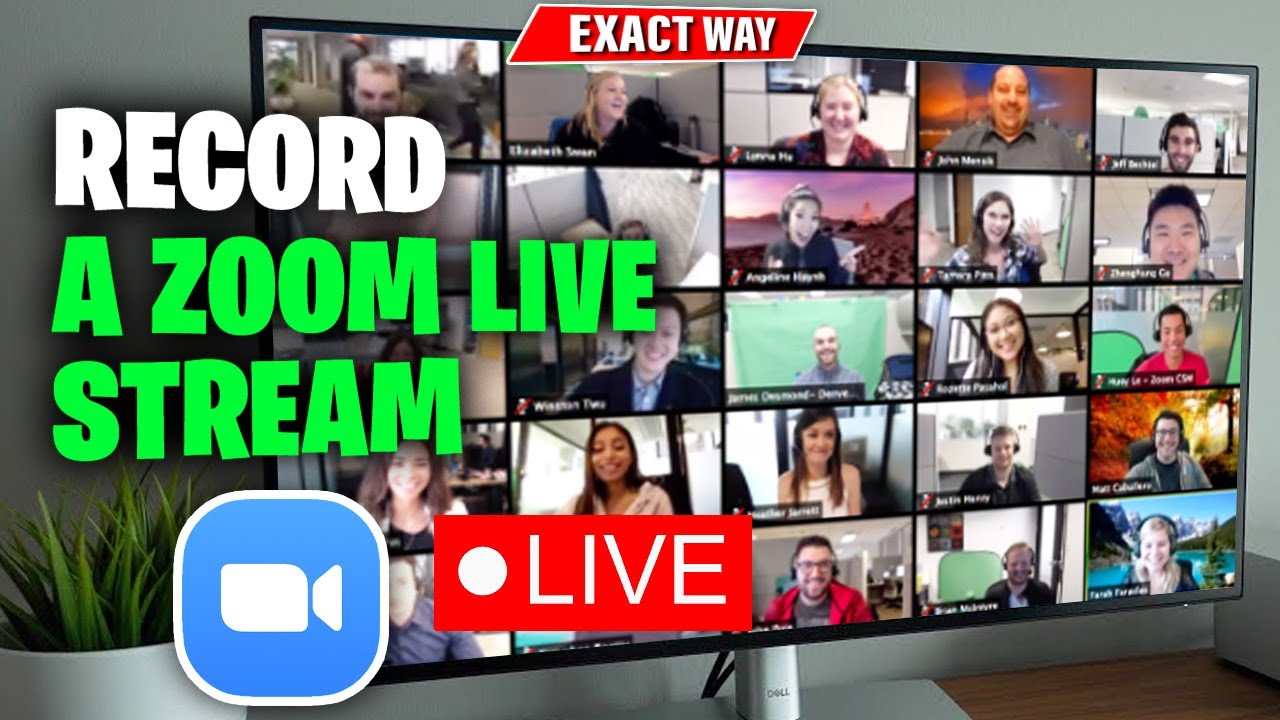 How to record a zoom live stream (PC/Laptop) - YouTube