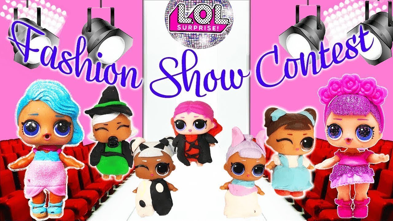 LOL Surprise Dolls Lil Sisters Fashion Show Contest! Featuring Splash ...