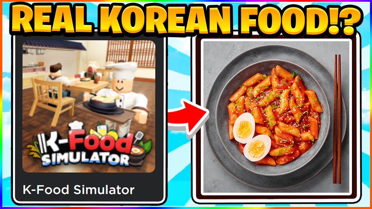 Get FREE REAL Korean Food by Playing Roblox K-Food Simulator!? - YouTube