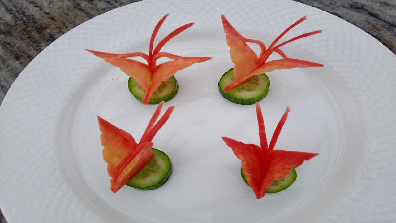 carrot butterfly🦋🦋 | vegetable carving idea by Chef Hari Prasad - YouTube