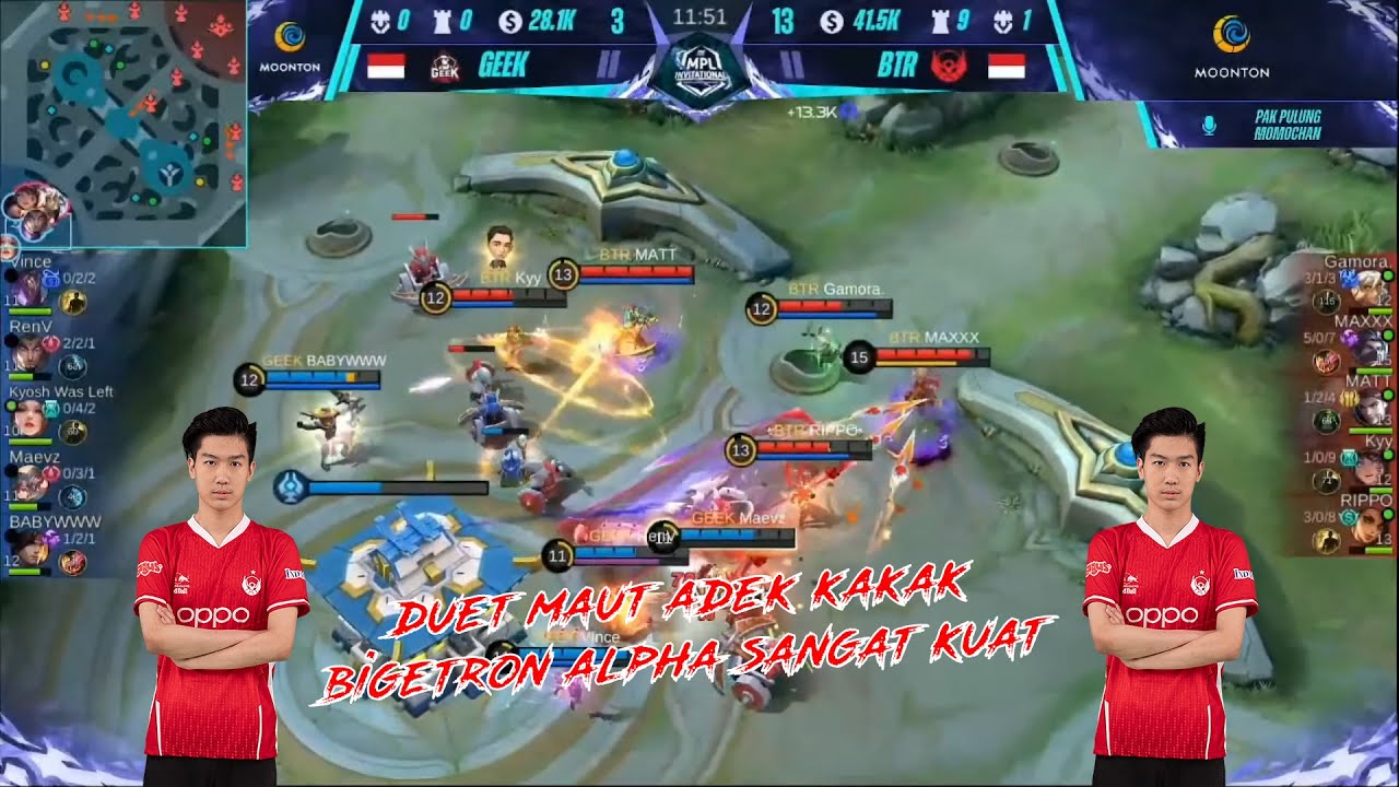 DUET MAUT MAXXX DAN MATT ROSTER KUAT BTR? | MPL INVITATIONAL BTR VS ...