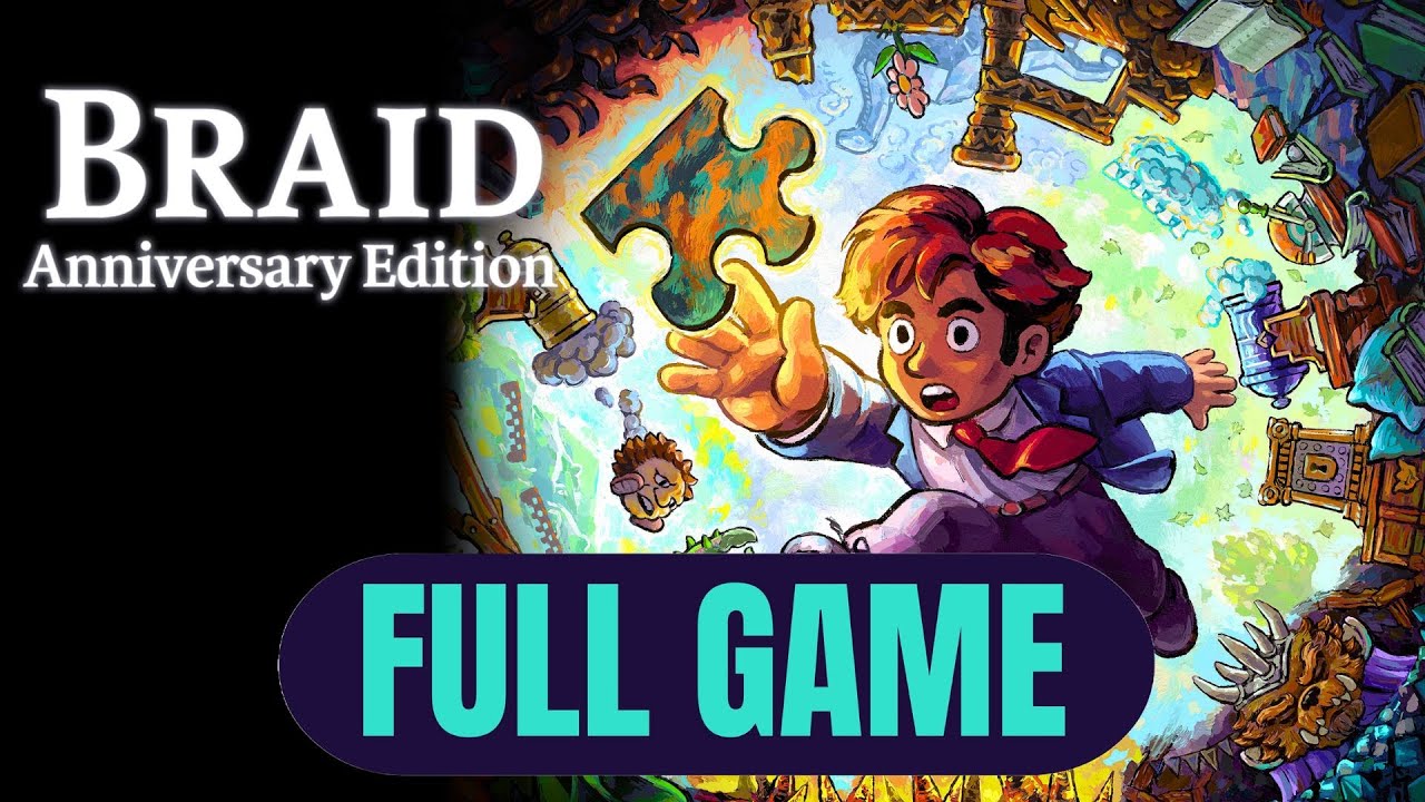 Braid Anniversary Edition FULL GAME 100% Puzzle Pieces & Stars Gameplay ...