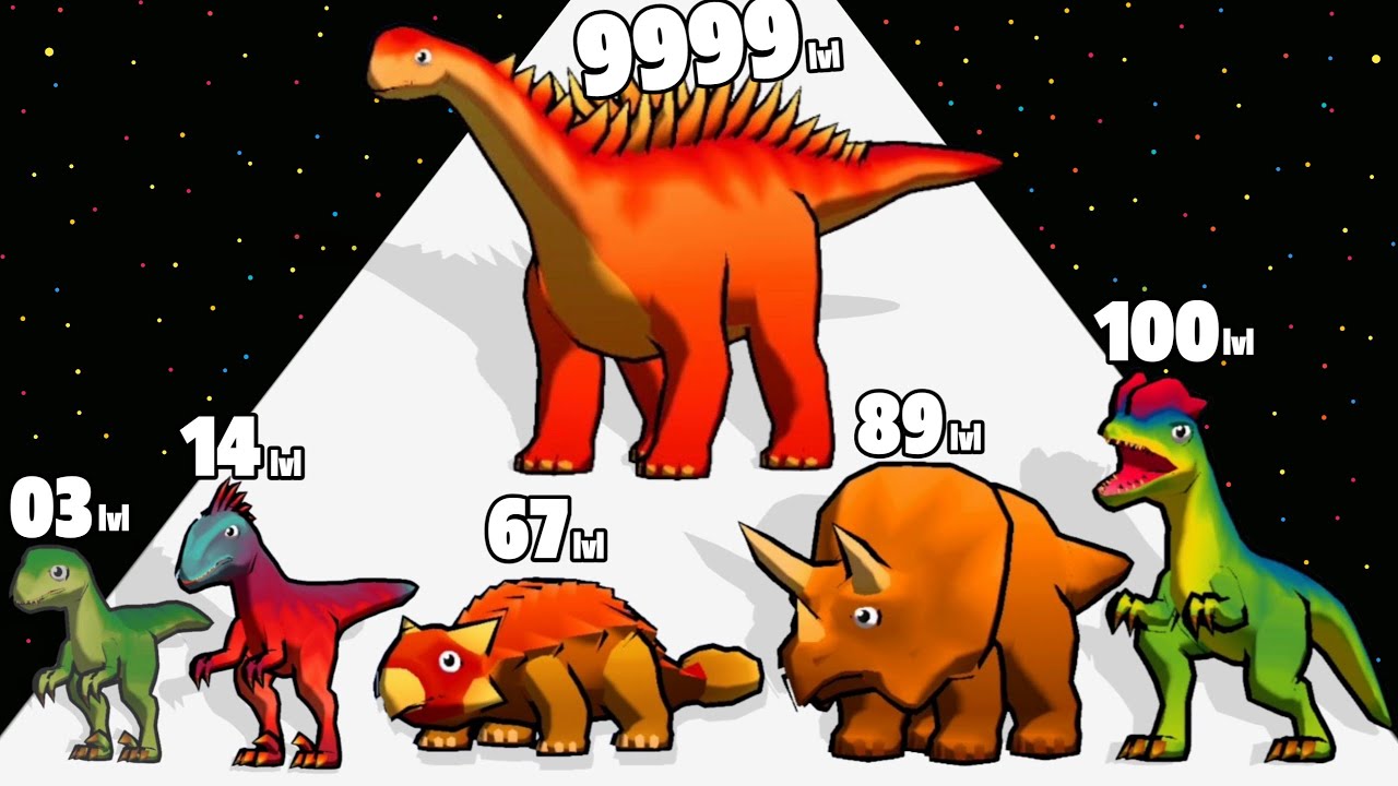 Dino Rumble Jurassic Run - Level Up Dinosaur Max Level Gameplay - YouTube