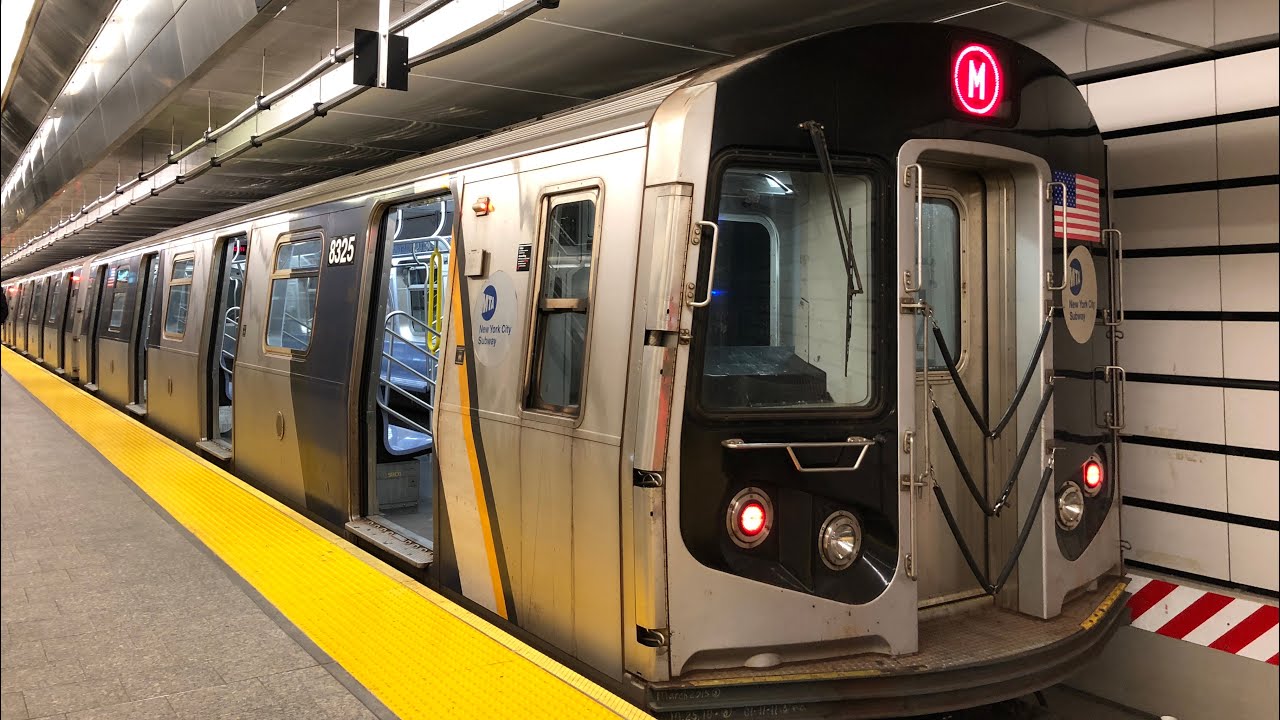 ⁴ᴷ Half Refurbished R160 Train Running on the (M) Line - YouTube