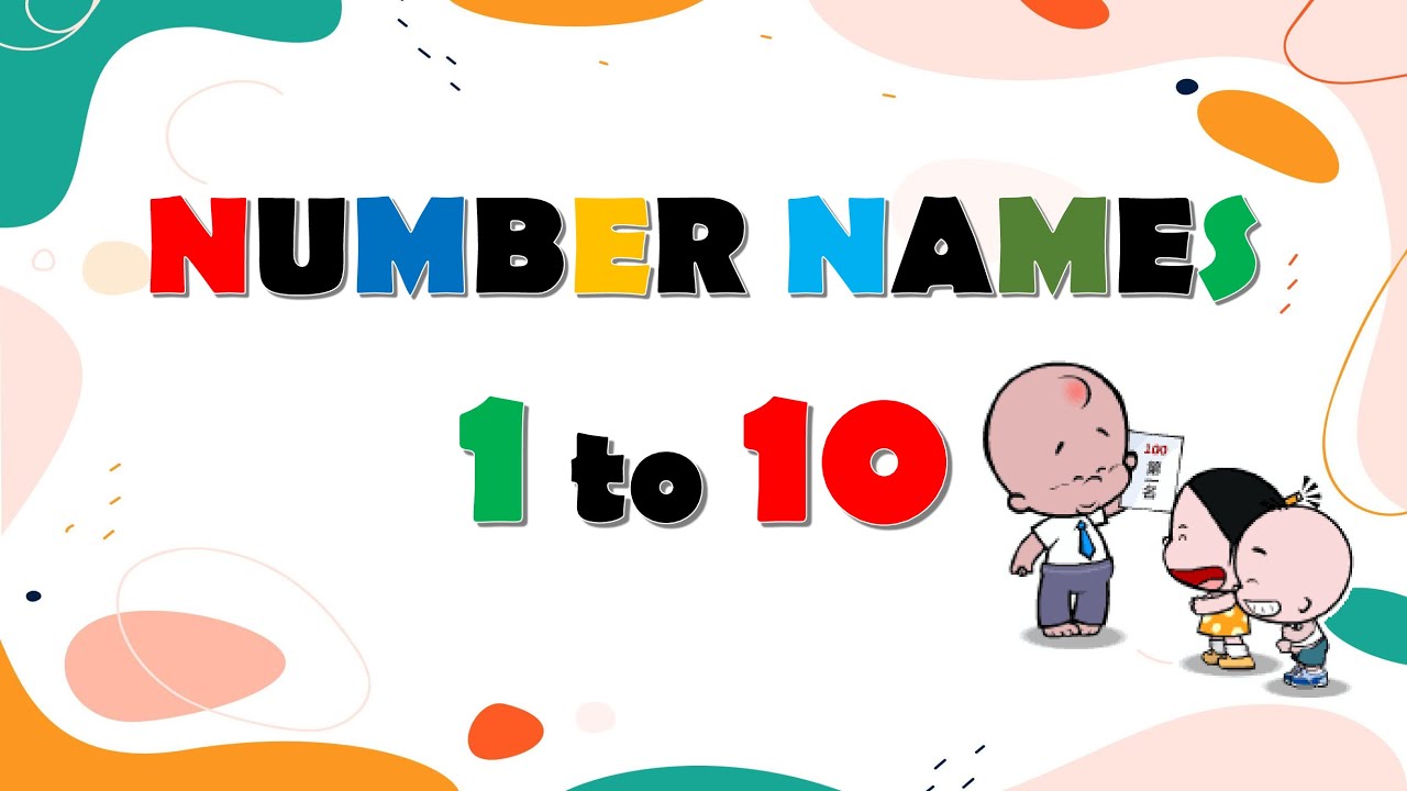 Number names | Number Names 1- 10 | Number spelling | Learn Numbers ...