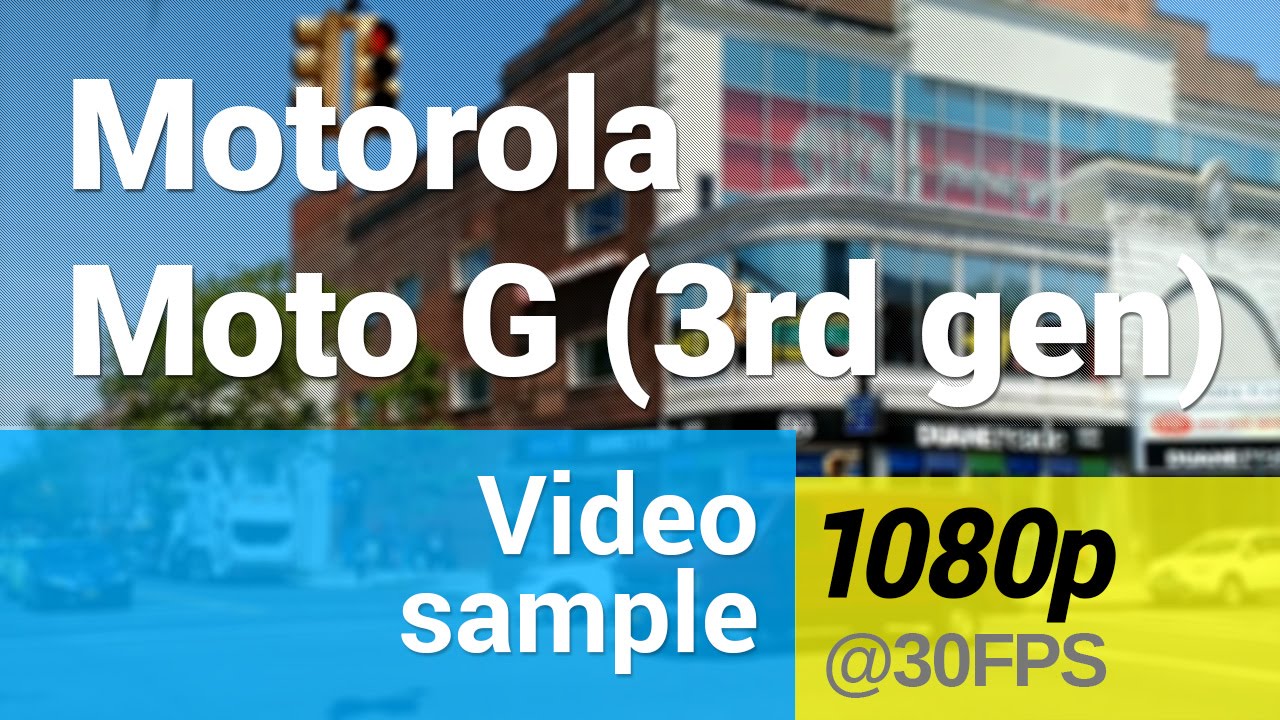 Motorola Moto G 3rd Gen (2015) 1080p video sample