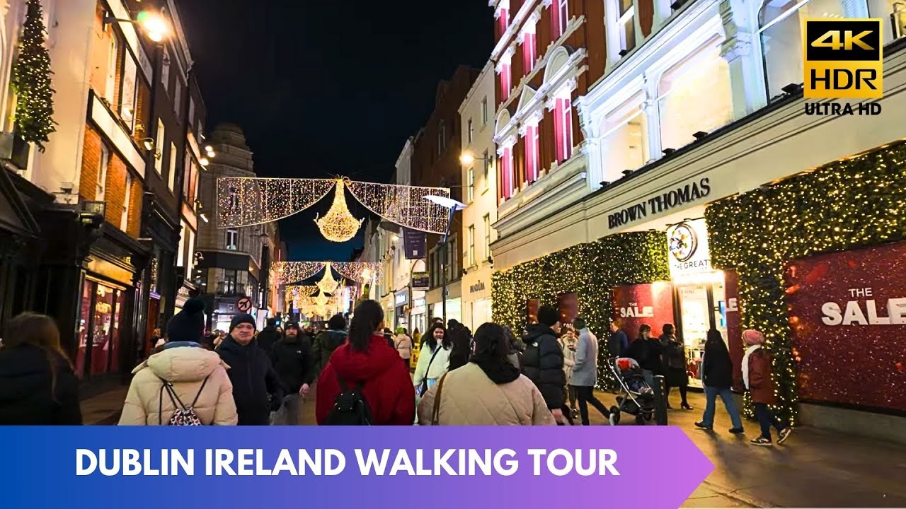 DUBLIN'S BEST SHOPPING STREET! Downtown Walking Tour [4K60 HDR] - YouTube