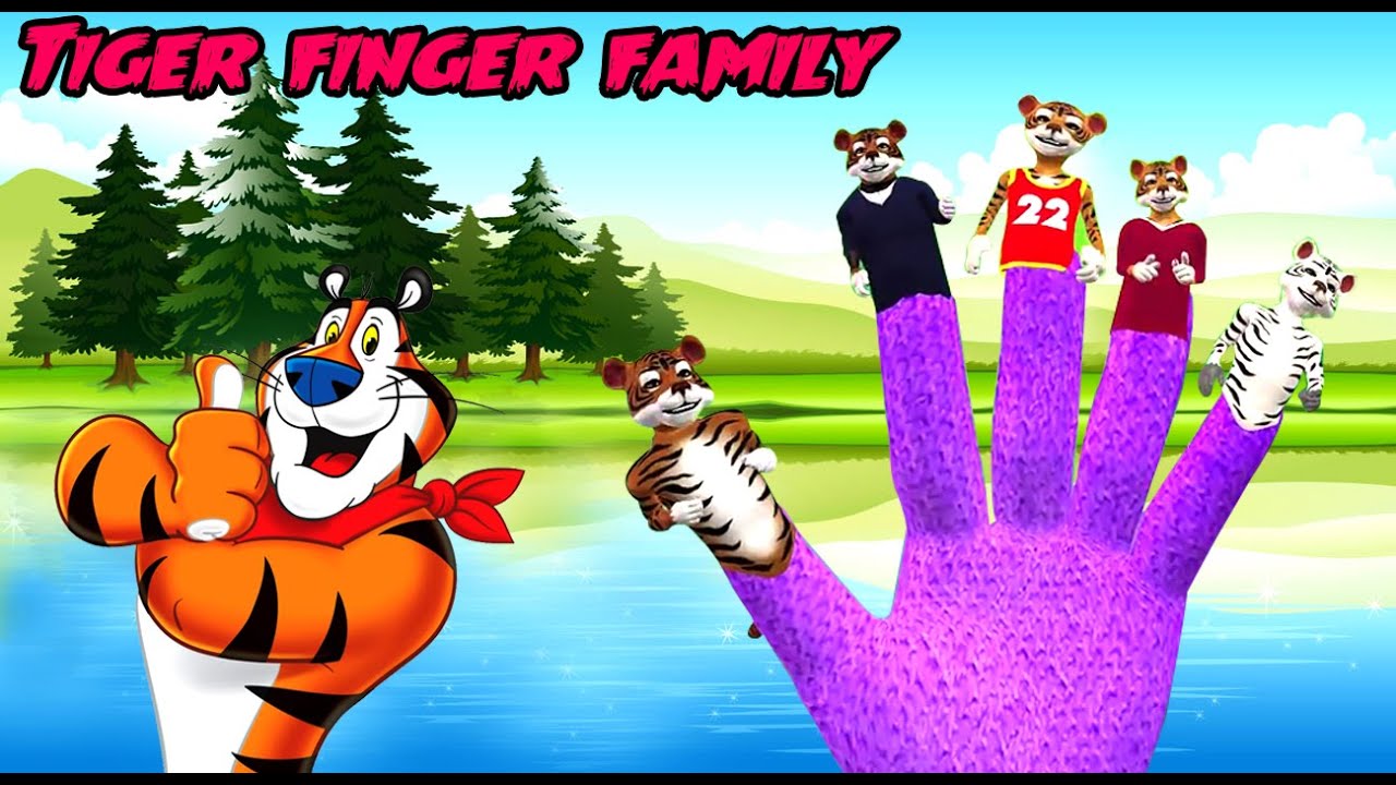 Tiger Finger Family And More Top Finger Family Rhymes For Kids | Top ...