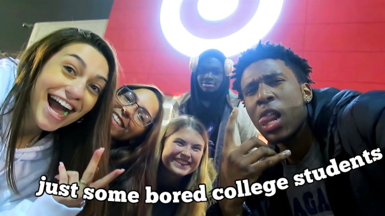 Staying Overnight At Target W/ My College Friends - YouTube