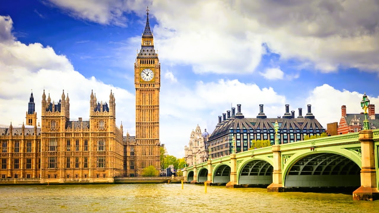 London Big Ben Bell 12 Bongs - Crowd Voices and Street View - YouTube