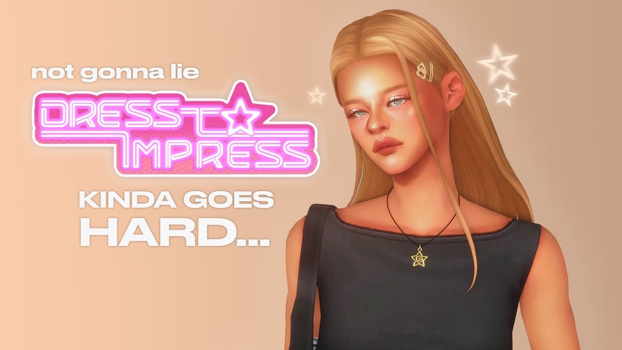 dress to impress helps me make a sim... // ts4 cas ★ - YouTube