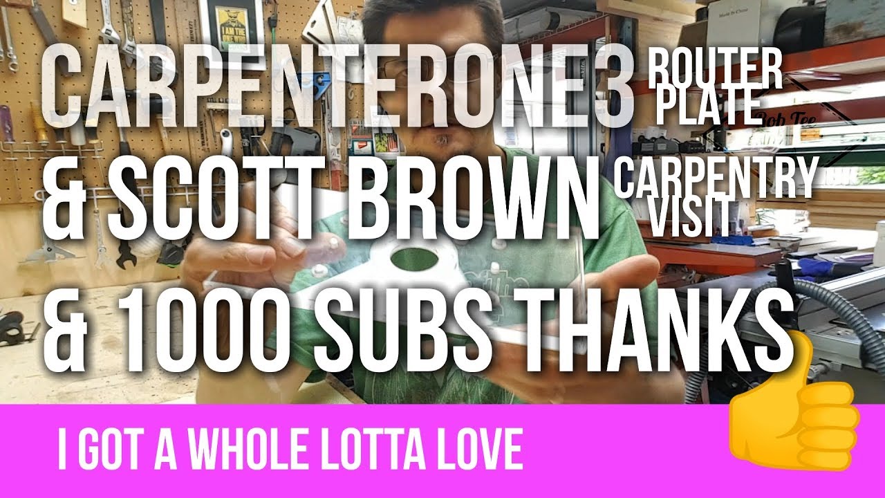 CarpenterOne3 Router Base Plate / Scott Brown Carpentry Visit / 1000 ...