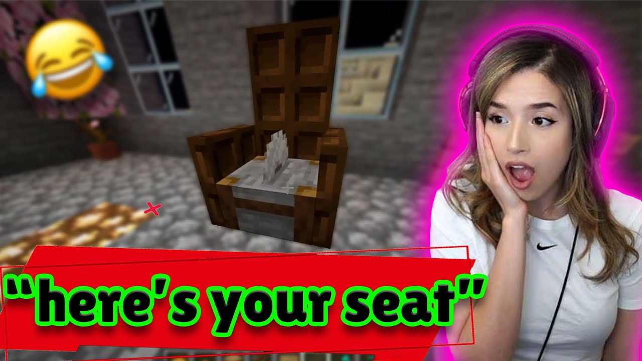 Pokimane's New Chair😂 Top Funniest Minecraft Moments - YouTube