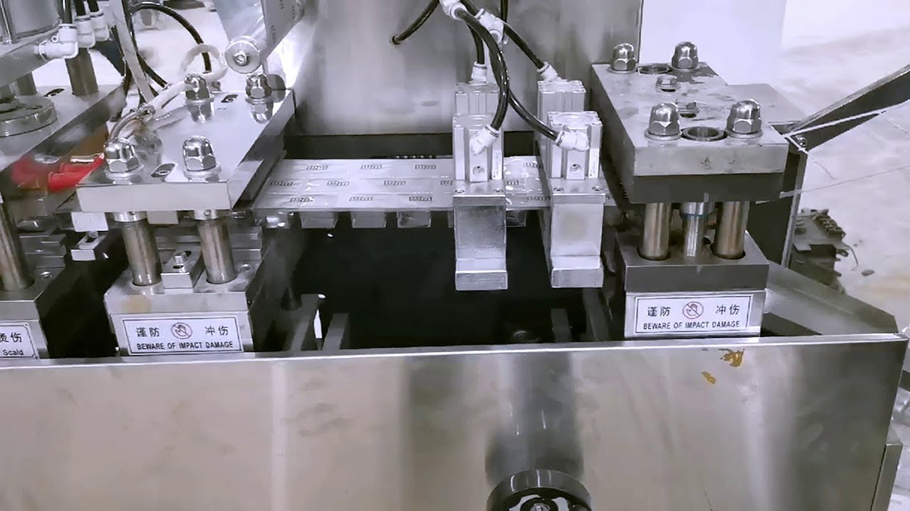 candy blister packing machine with easy tear parts 2lanes brownies pack ...