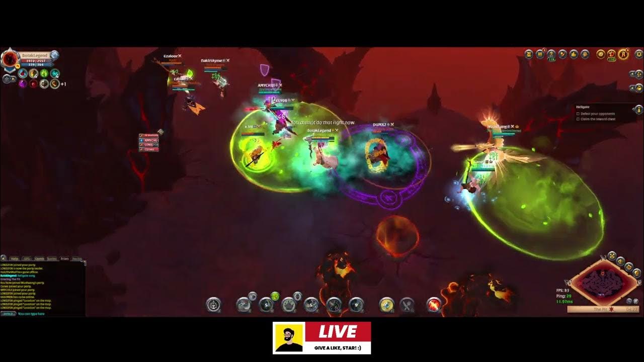 Hellgate 5v5 l Rootbound POV l Albion Online l Albion East - YouTube