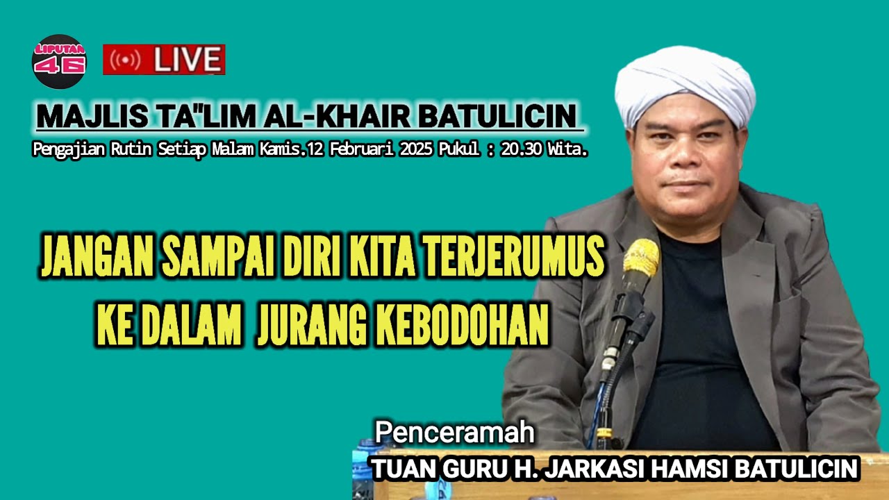 Jangan Sampai Diri Kita Terjerumus Ke dalam Jurang Kebodohan | Tuan ...