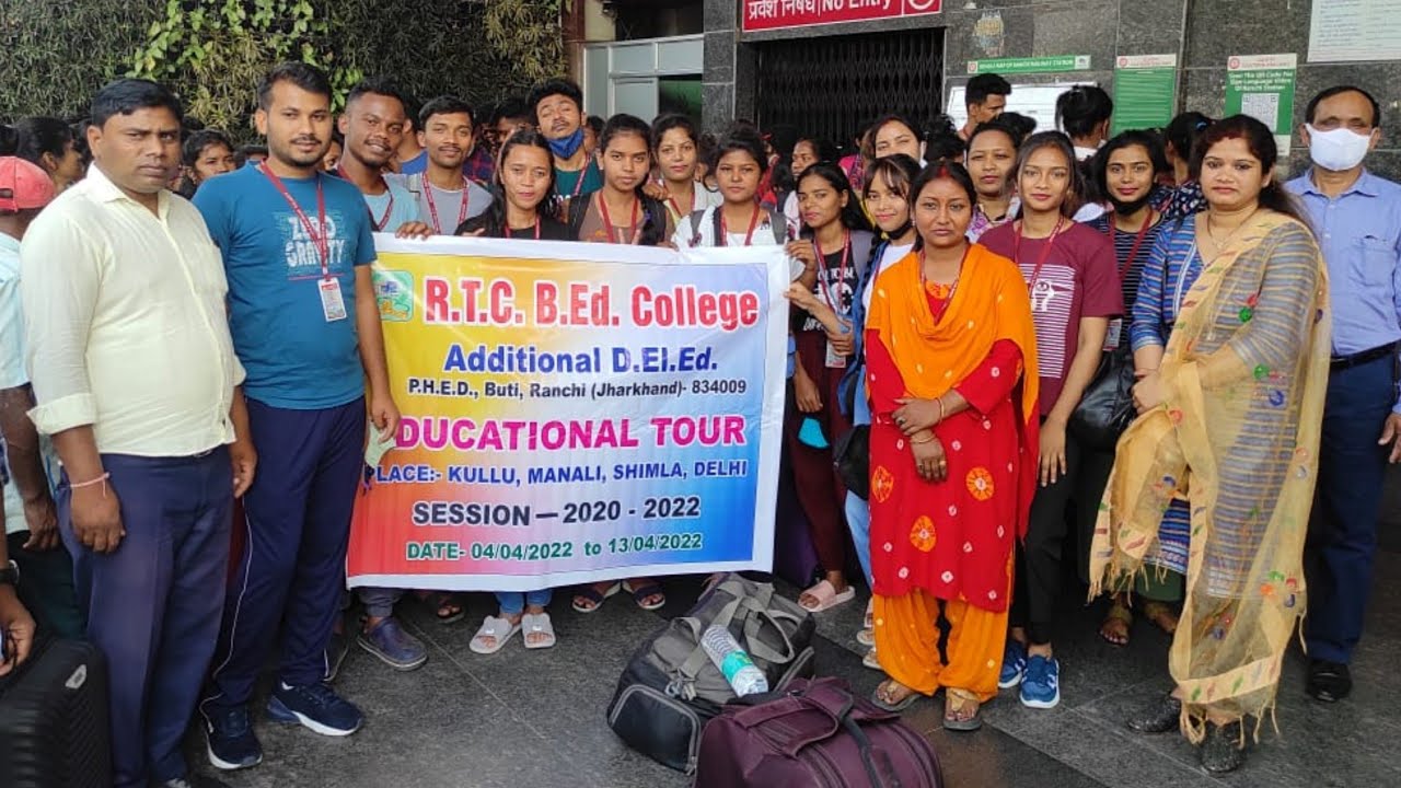 Education Tour Ranchi to Shimla | RTC BEd College - YouTube
