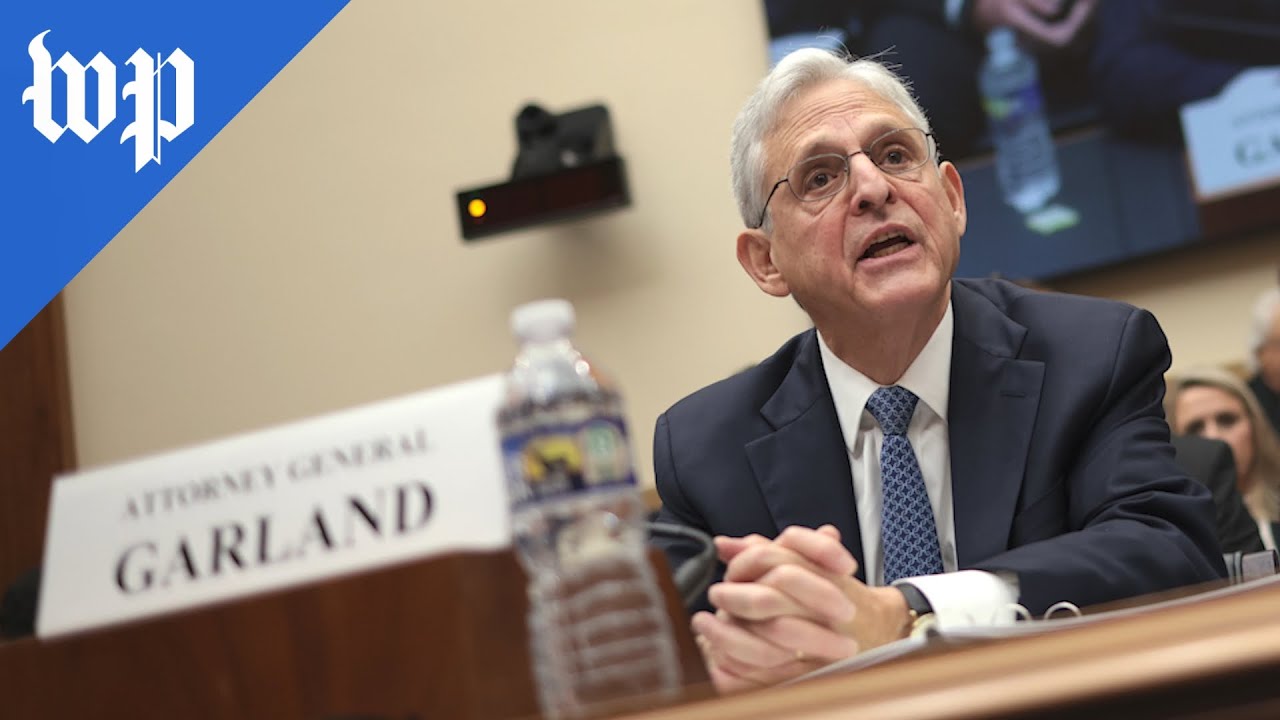 Garland defends DOJ in opening statement to House committee - YouTube