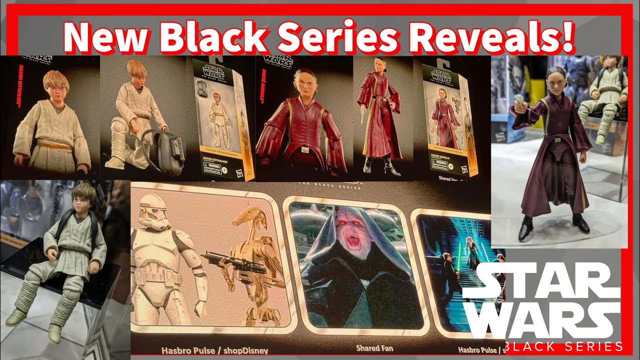 NEW Black Series Reveals! Ep.1 Anakin & Padme! ROTS Palpatine & More ...