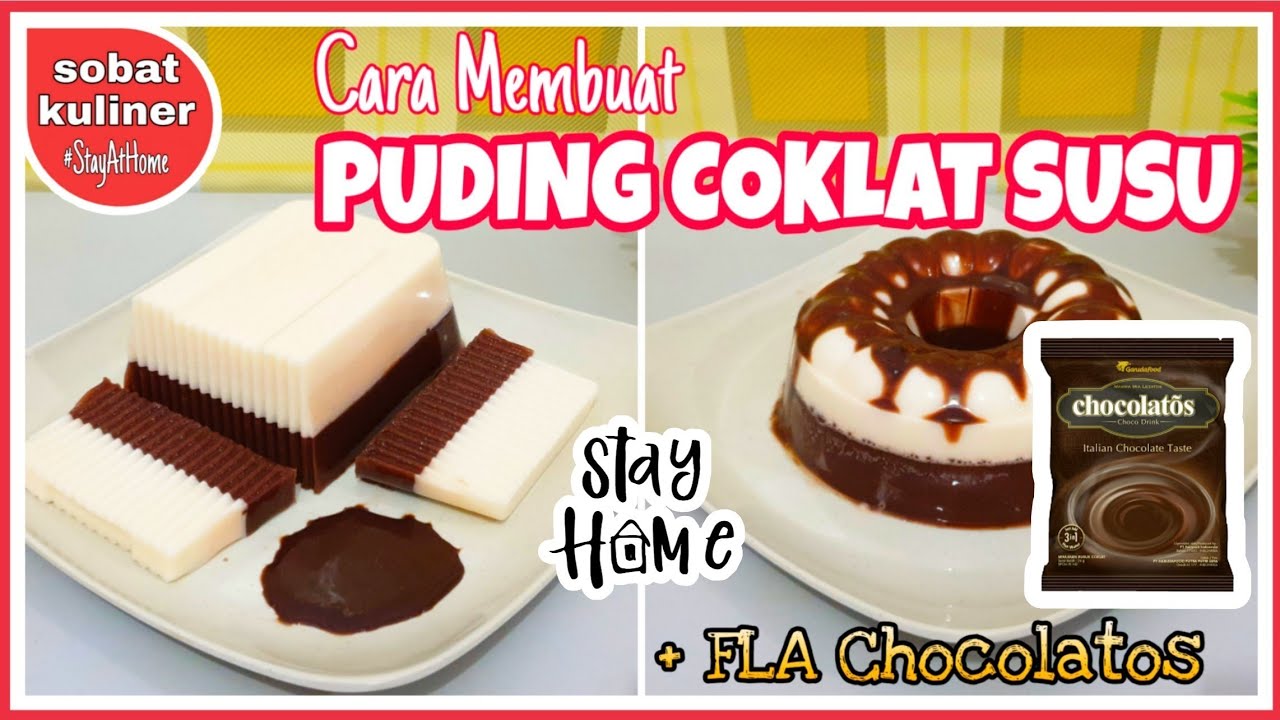 Cara Membuat PUDING COKLAT SUSU Sederhana - dengan tambahan FLA ...