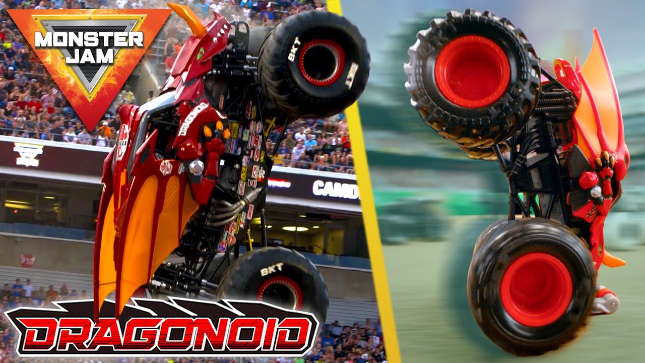 Best of Dragonoid 🔥 Monster Jam Monster Truck & Toy Stunts - Bakugan ...