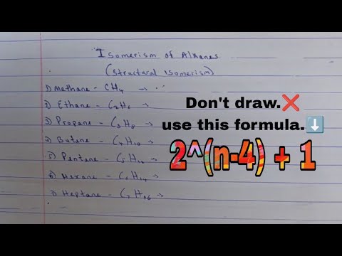How to Find Alkane Isomers Instantly | Shortcut Formula Revealed - YouTube