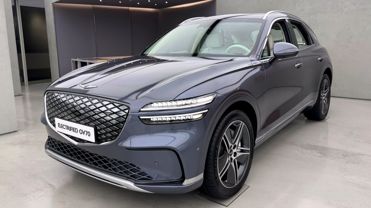 [4K] 2026 Genesis Electrified GV70 F/L "Ceres Blue / Glacier White two-tone" Walkaround Review ...