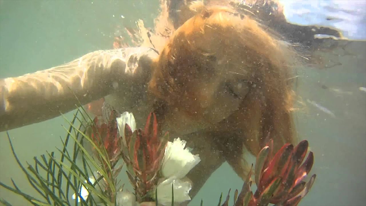 underwater dance with flowers - YouTube