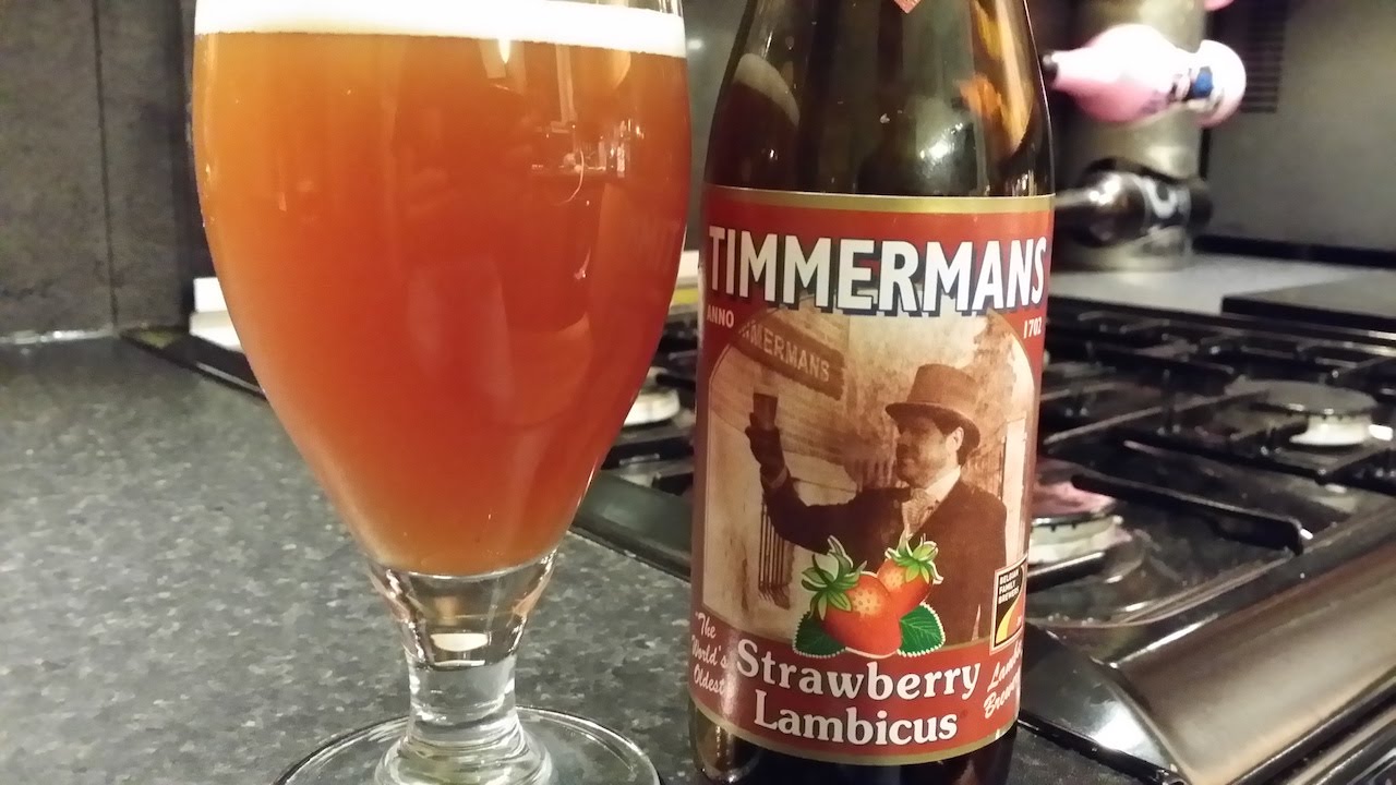 Timmermans Strawberry Lambicus | Belgian Beer Review - YouTube