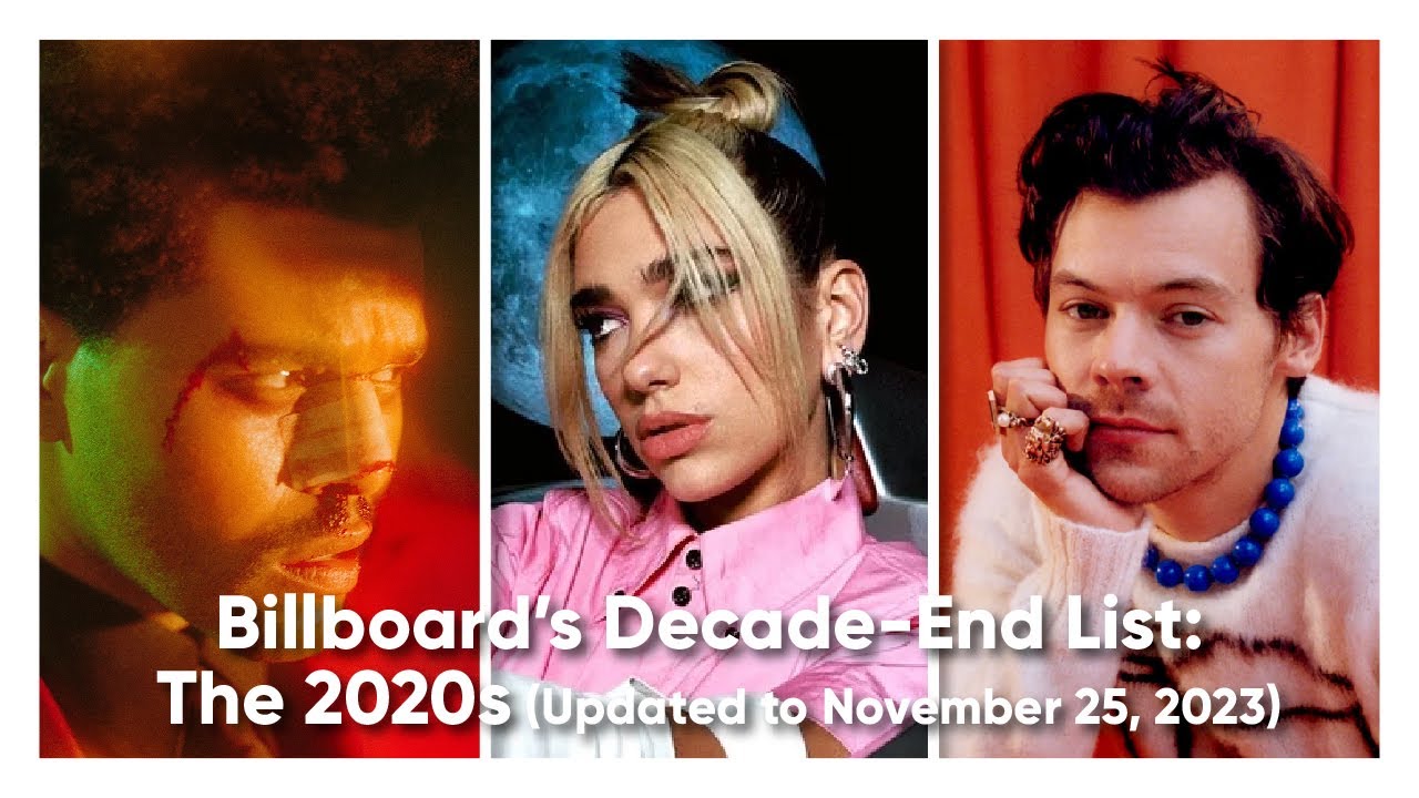 Billboard's 2020s Decade-End List (Updated to: 11/25/2023) - YouTube