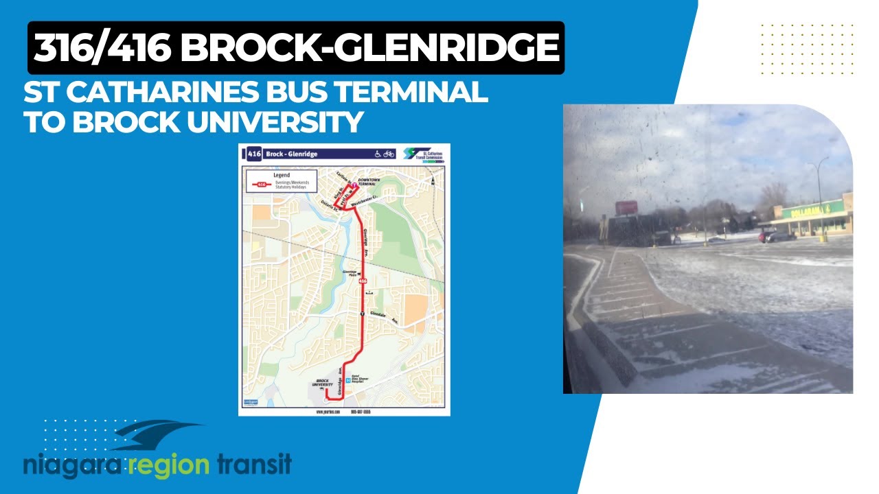 Niagara Region Transit 316/416 Brock-Glenridge - St. Catharines Bus ...