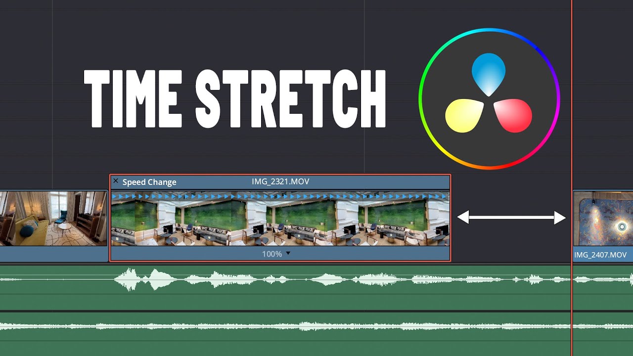 Time Stretch Tool for DaVinci Resolve explained in 1 minute # ...