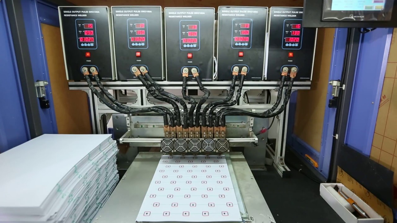 RFID Chip Welding Machine - YouTube