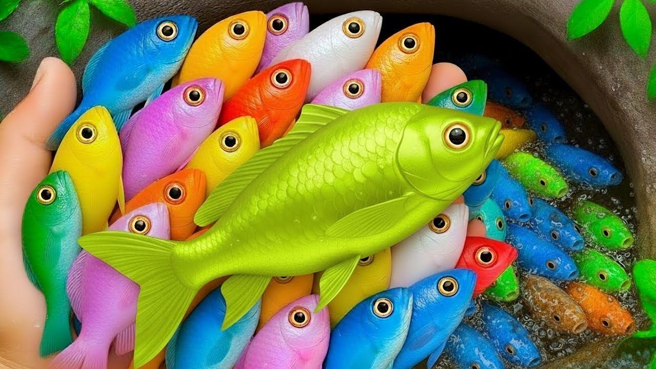 Catch Stranger Freshwater Aquarium Fish In Giant Colorful Egg, Discus ...