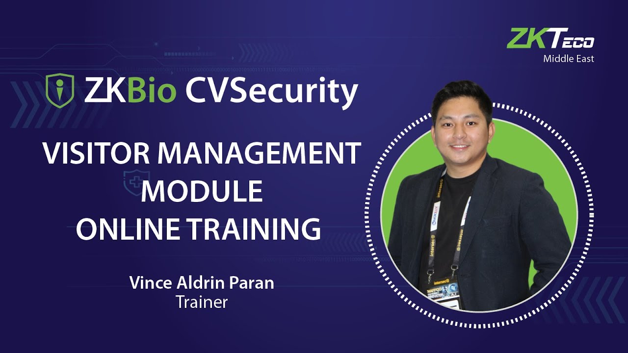 ZKBio CVSecurity Visitor Management Solution Training (English) - YouTube