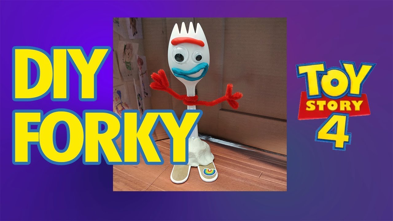 DIY Forky Toy Story 4 | Make your own Forky - YouTube