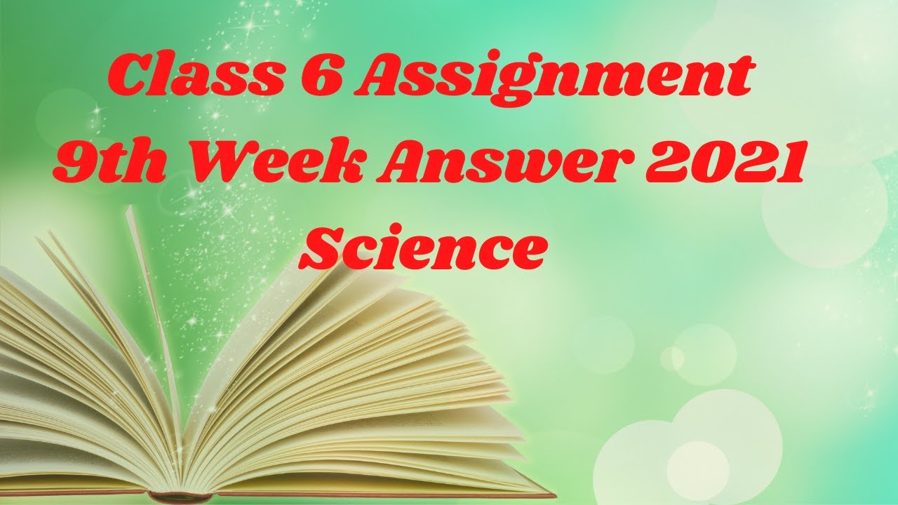 Class 6 Science Assignment Answers 9th week|| English Assignment ...