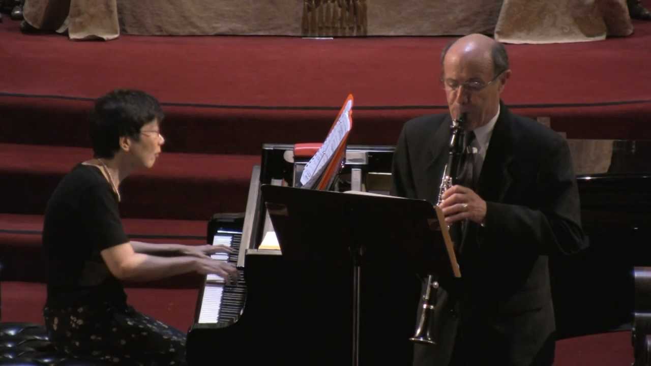 Tom Rose, clarinet / Betty Woo, piano perform: Carl Maria von Weber ...